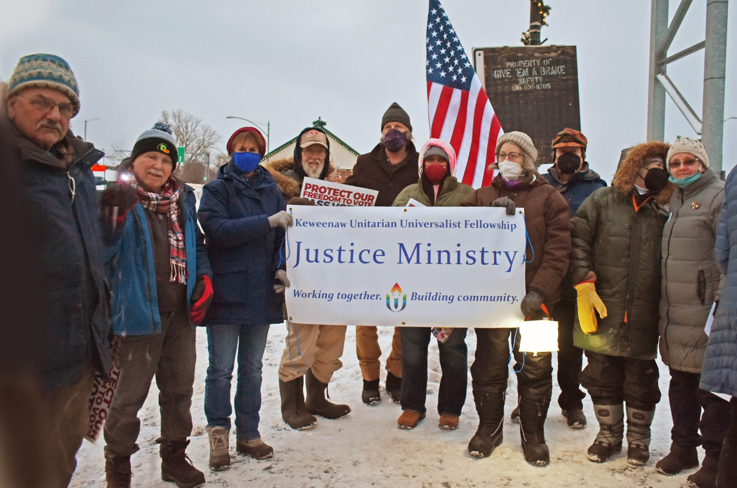 KUUF Justice Ministry Holds Community Vigil - Keweenaw Unitarian ...